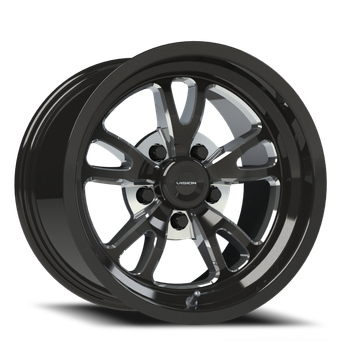 Vision Patriot 149 15x10 5x114.3 5x139.7 Black 25mm Wheels