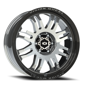 Vision Inferno 409 17x9.5 5x127 Black Machined -18mm Wheels