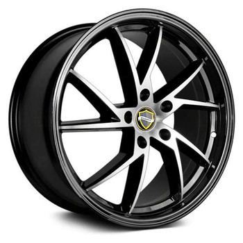 Elegance Sharp Wheels Rims 20x8.5 5x114.3 Gloss Black Machined 35mm ...