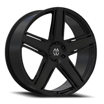 Massiv 926 Wheels Rims 24x9 5x115 Gloss Black 15mm | MAS926-24964B