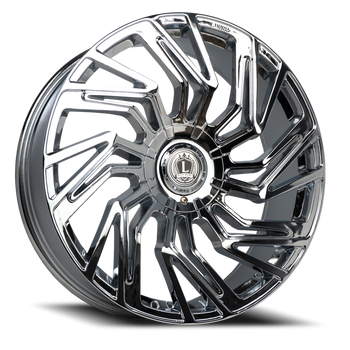 Luxxx Alloys Lux 28 22x9 5x114.3 5x120 Chrome 33mm Wheels