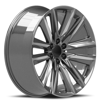 Oe Wheels Ca91 20x9 6x139.7 Gunmetal Polished 28mm Wheels