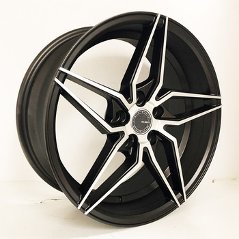 Velsen 101 Wheels Rims 17x7.5 5x114.3 Black Machined 38mm ...