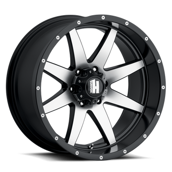 Havok 112 Wheels Rims 20x9 5x127 Matte Black Machined Face & Rivets ...