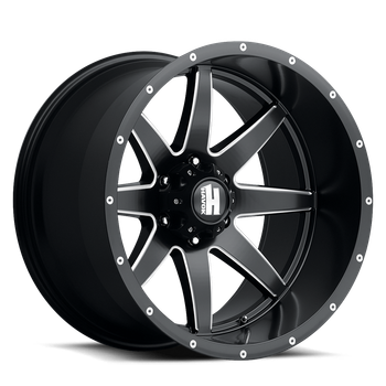 Havok 112 20x9 5x139.7/5x5.5 5x127 Black Milled -12mm Wheels
