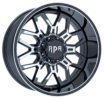 Red Dirt Road Rd25 Wheels Rims 20x10 5x127 5x139.7 Black Machined Face ...