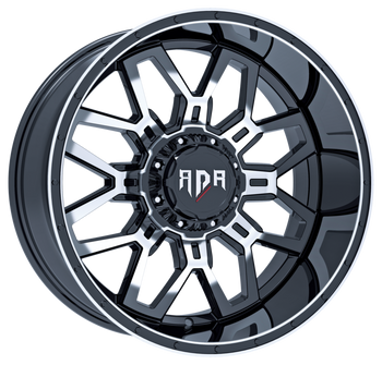 Red Dirt Road Rd25 Wheels Rims 20x10 6x135 6x139.7 Black Machined Face ...