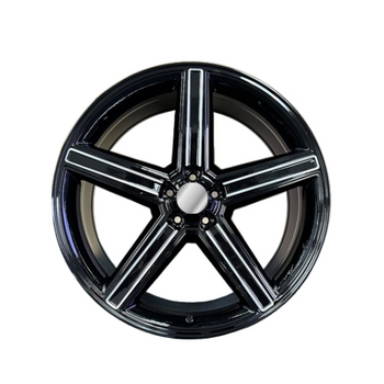 Replica 248 24x10 5x139.7/5x5.5 Black Milled 10mm Wheels