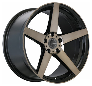 Velsen 532 20x8.5 5x114.3 Flat Black Machined 38mm Wheels
