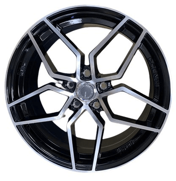 Velsen 554 18x8 5x114.3/5x4.5 Black Machined 38mm Wheels