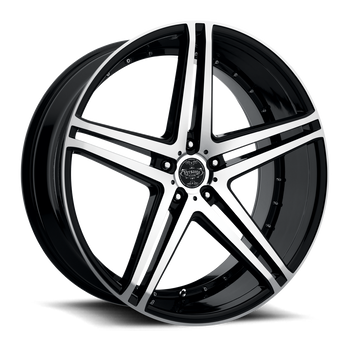 Versante 233 Wheels Rims 20x8.5 5x114.3 Black Machined 38mm | VER233-2865BM