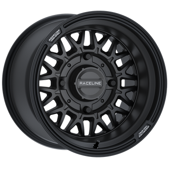 Raceline Omega Atv Wheels Rims 15x7 4x156 Black 10mm | A13B-57056+10