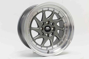 Mst Mt28 Wheels Rims 15x8 4x100 4x114.3 Gunmetal W/ Machined Lip 20mm ...