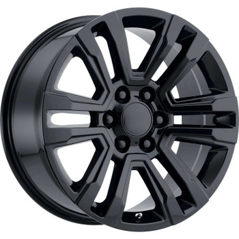 Replica 328 Wheels Rims 24x10 6x139.7 Gloss Black 25mm | REP328-24185-25B