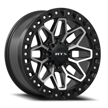 Rtx Zion Wheels Rims 18x9 8x170 Gloss Black Milled Rivets 20mm | 083193