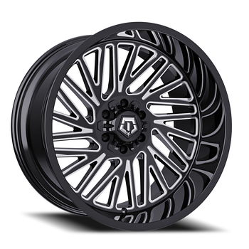 Tis 553Bm Wheels Rims 20x9 6x139.7 6x135 Gloss Black Milled 0mm | 553BM ...