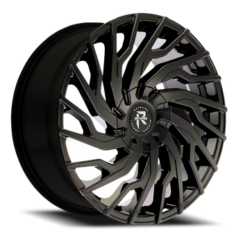 Revenge Rl101 22x8.5 5x120 5x114.3 Gloss Black 35mm Wheels
