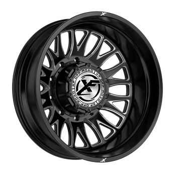 Xf Off-Road Dually Xf-240 Wheels Rims 22x8.25 10x225 Gloss Black ...