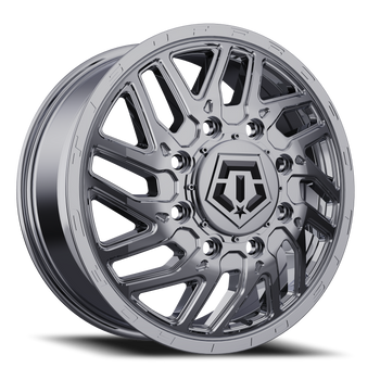Tis Dually 544C Wheels Rims 22x8.25 8x210 Chrome 127mm