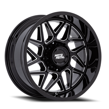 Moto Metal Mo812 Turbine Wheels Rims 20x9 8x170 Gloss Black Milled 1mm ...