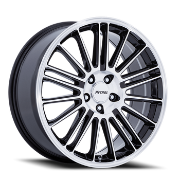 Petrol Pe001 P1D Wheels Rims 17x8 5x112 Gloss Black With Machined Face ...