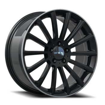 Rtx Mb-02 Wheels Rims 19x8 5x112 Gloss Black With Machined Lip 38mm ...