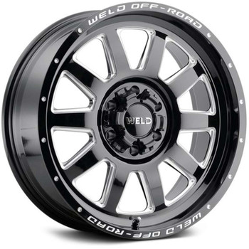 Weld Off-Road Stealth Wheels Rims 18x9 8x180 Gloss Black Milled 0mm ...