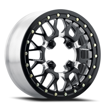Vision Storm 346 Atv Wheels Rims 15x7 4x136 Gloss Black Milled Spoke ...