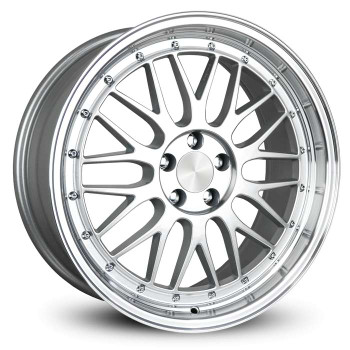 Klassik Rader Pro Trak Wheels Rims 18x8 5x100 Gloss Silver W/ Polished ...