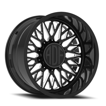 Adf Techno Mesh Wheels Rims 22x12 5x127 Gloss Black/Machined -40mm ...