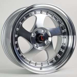 Traklite Curve Wheels Rims 15x8 4x100 Silver W/ Machined Face 20mm ...