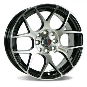 Traklite Vortex Wheels Rims 15x7 4x100 4x114.3 Gloss Black W/ Machined ...