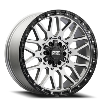 AXD As3 Wheels Rims 20x9 6x135 6x139.7 Satin Titanium W/ Black Lip 0mm ...