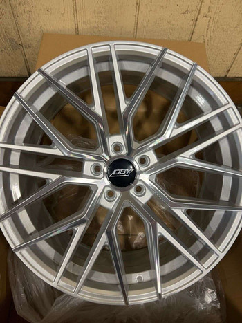 Bby 07 Black Widow Wheels Rims 20x8.5 5x114.3 Silver Machined 40mm ...