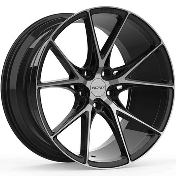 Inovit Speed Wheels Rims 19x9.5 5x112 5x114.3 Satin Black Machined W ...