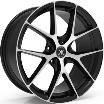 Karma Racing Kr-104 Wheels Rims 18x8 5x114.3 Black Machined 38mm ...