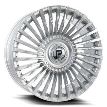 Pinnacle Slayer P328 Wheels Rims 22x9 5x112 5x120 Silver Brushed Milled ...