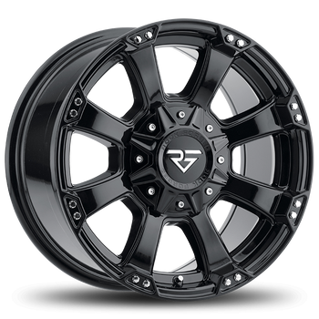 Rock Forged Ff44 Wheels Rims 20x10 5x127 5x139.7 Gloss Black -19mm ...