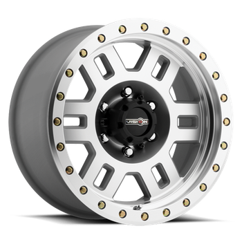 Vision Manx Beadlock 398 17x9.5 8x165.1 Machine -44mm Wheels