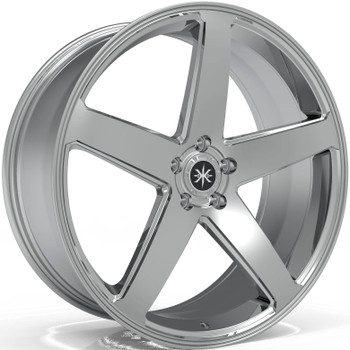 Karma Kustom K4 Wheels Rims 22x9 5x120 Chrome 38mm | K4-229020 +38CH