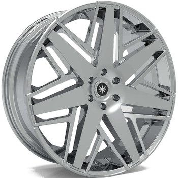 Karma Kustom K8 Wheels Rims 26x10 6x139.7 Chrome 30mm | K8-261065 +30 CH