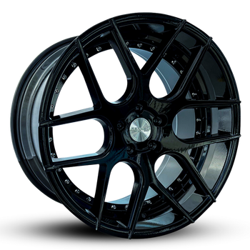Rennen Csl-4 Wheels Rims 20x10 Blank Custom Drilled Gloss Black W ...