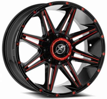 Xf Off-Road Xf-220 Wheels Rims 17x9 Blank Custom Drilled Gloss Black ...