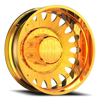 Adf Dually Roulette Wheels Rims 22x8.25 10x225 24K Gold -167mm