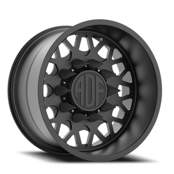 Adf Dually Hot Shot Wheels Rims 24x12 10x225 Satin Black -40mm