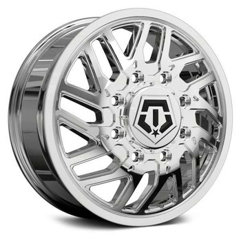 Tis Dually 544C Wheels Rims 22x8.25 8x200 Chrome 127mm