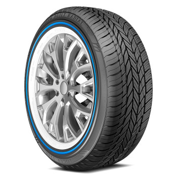 Vogue Custom Built Radial Viii Blue Stripe 245/40R20 White Wall Gold ...