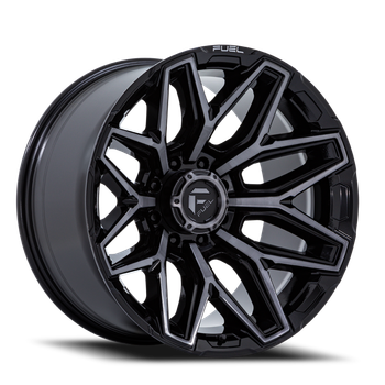 Fuel Flux Wheels Rims 20x10 8x170 Gloss Black Brushed Face With Gray ...