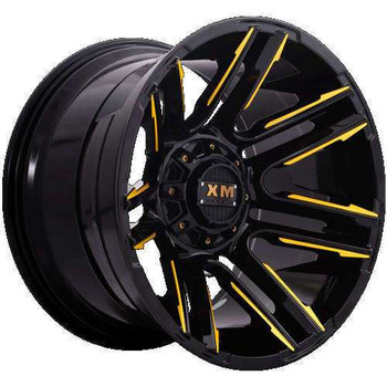 Xm Offroad Xm-314 Wheels Rims 20x12 5x115 5x127 Yellow Milled -44mm ...