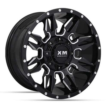 Xm Offroad Xm-320 Wheels Rims 20x10 8x165.1 Gloss Black Milled 0mm ...